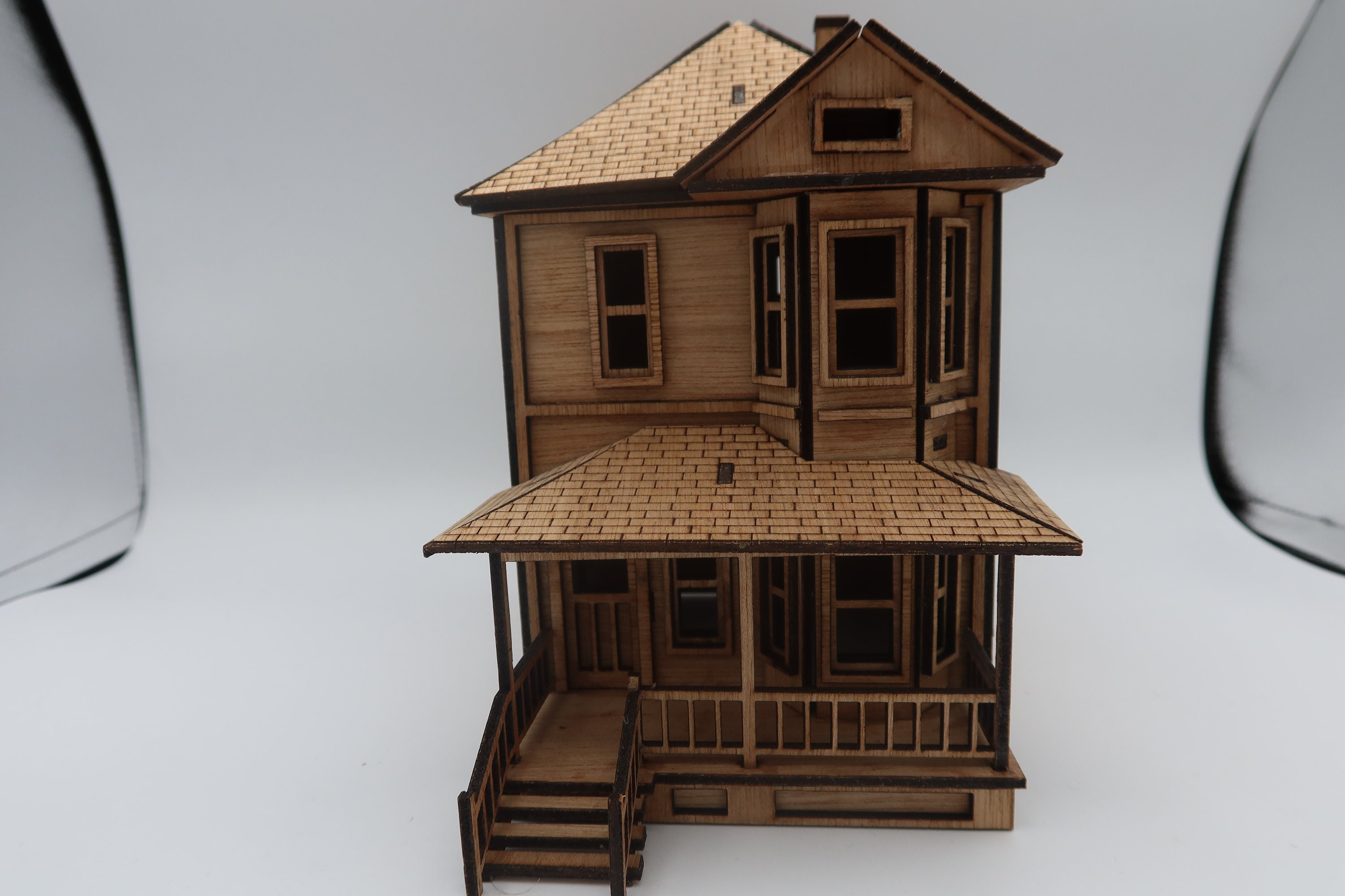 1:48 O Scale assembled Two Story House Miltion Villa. - Etsy