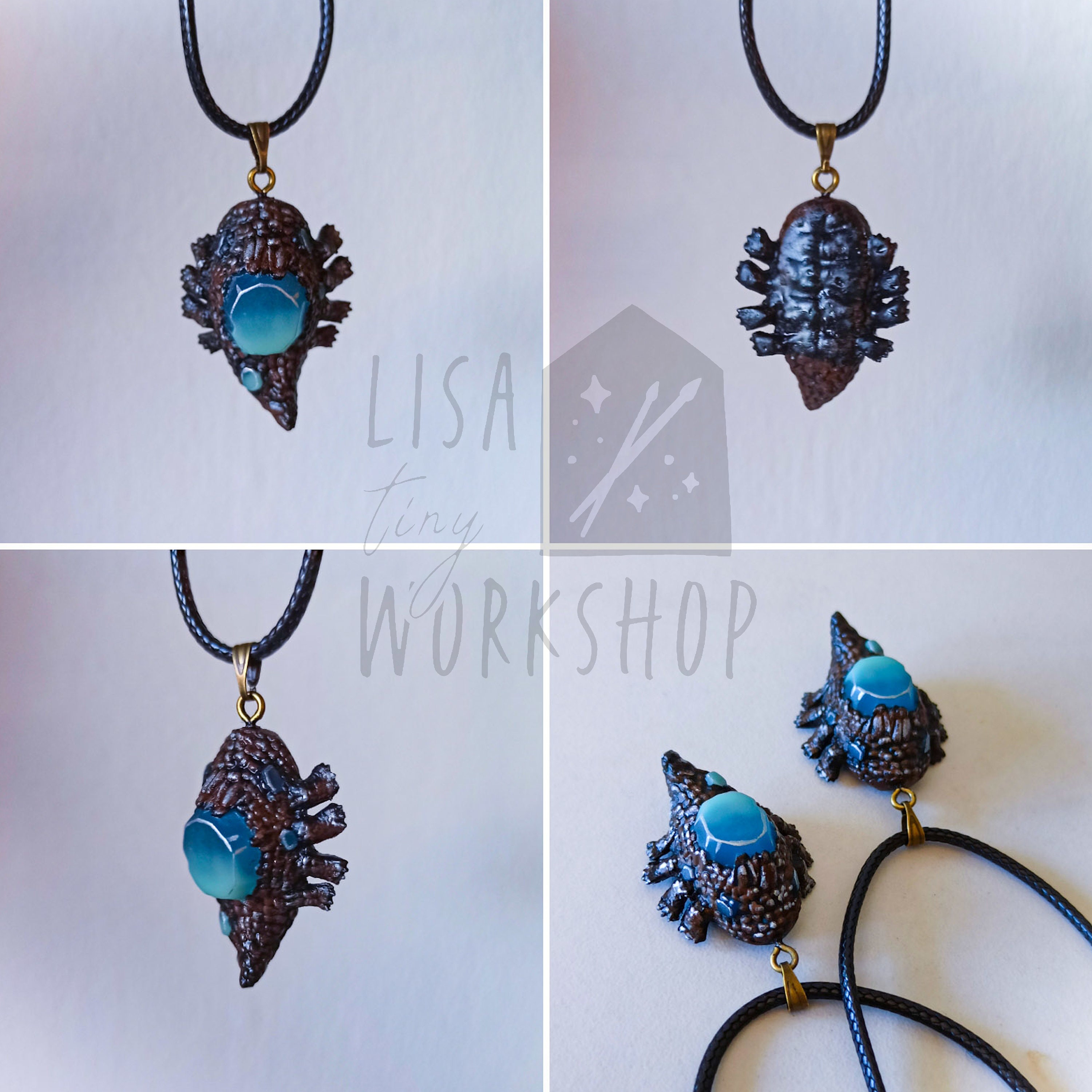 Necklace Titanite Dark Souls Elden Ring Crystal Lizard - Etsy