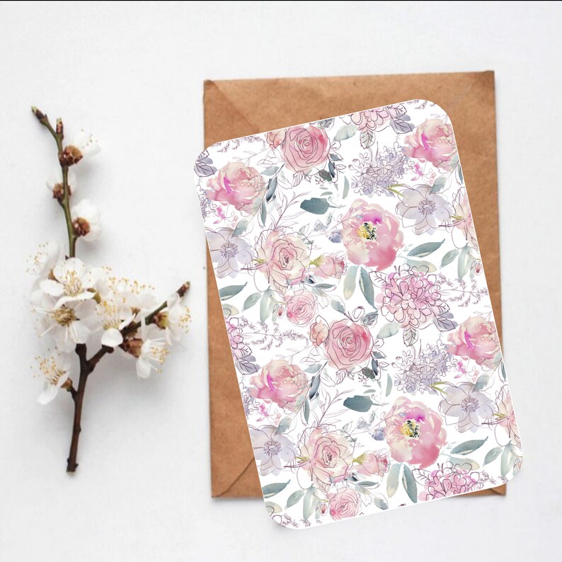 Set of 8 notecards Mini note cards set Small note cards | Etsy