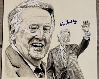 Vin Scully Signed - Etsy