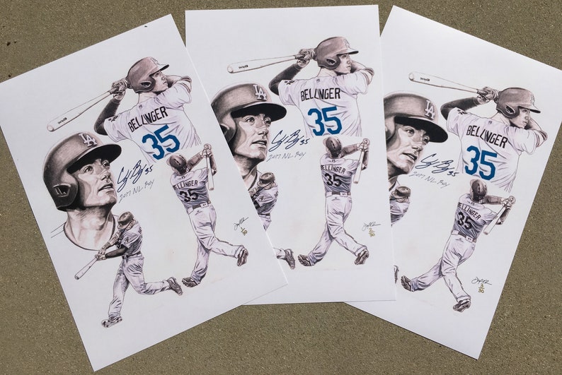 Signed Cody Bellinger “MVP” Limited Edition Prints - Etsy