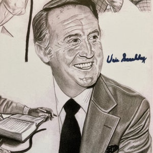 Signed 13 X 19 Vin Scully Legendary Dodger Broadcaster Limited Edition ...