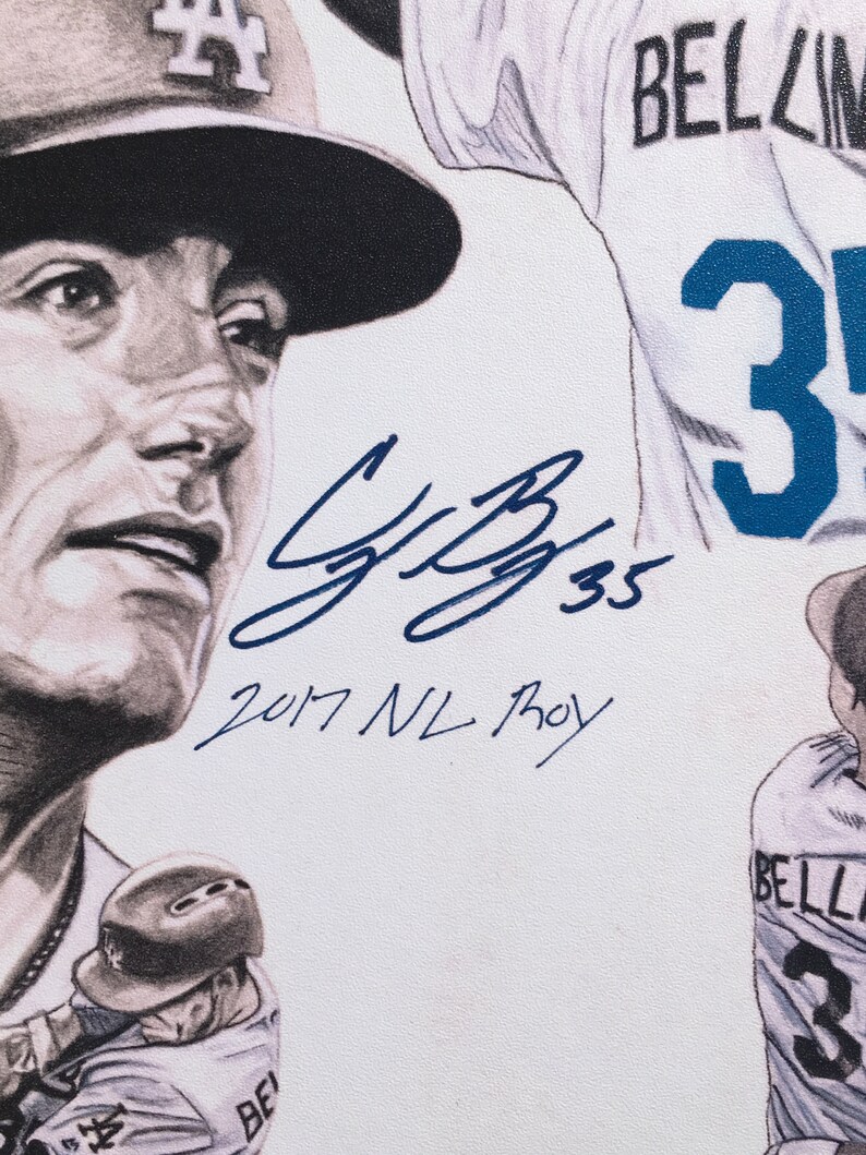 Signed Cody Bellinger “MVP” Limited Edition Prints - Etsy