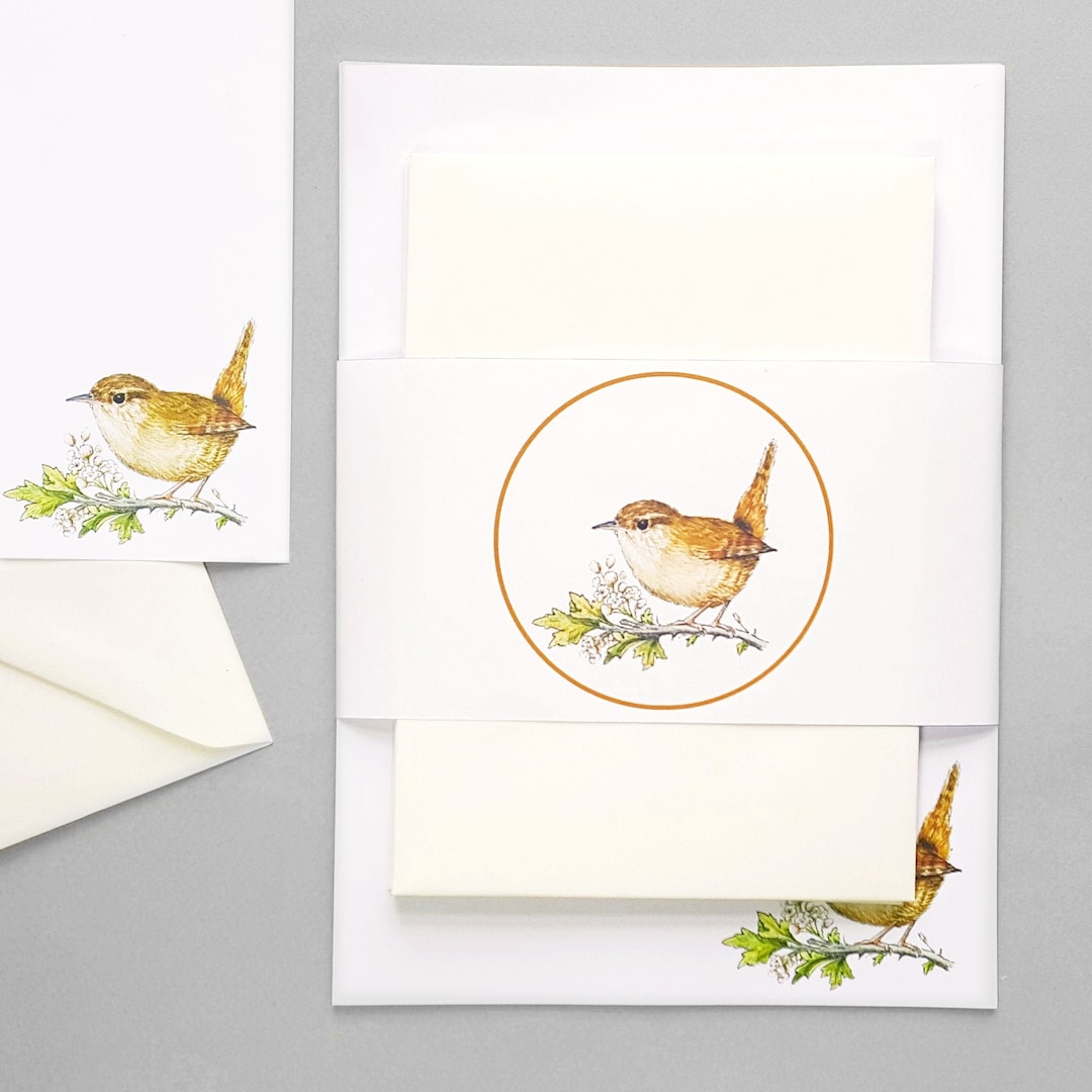 Letter Writing Pack With Wren Design - Etsy