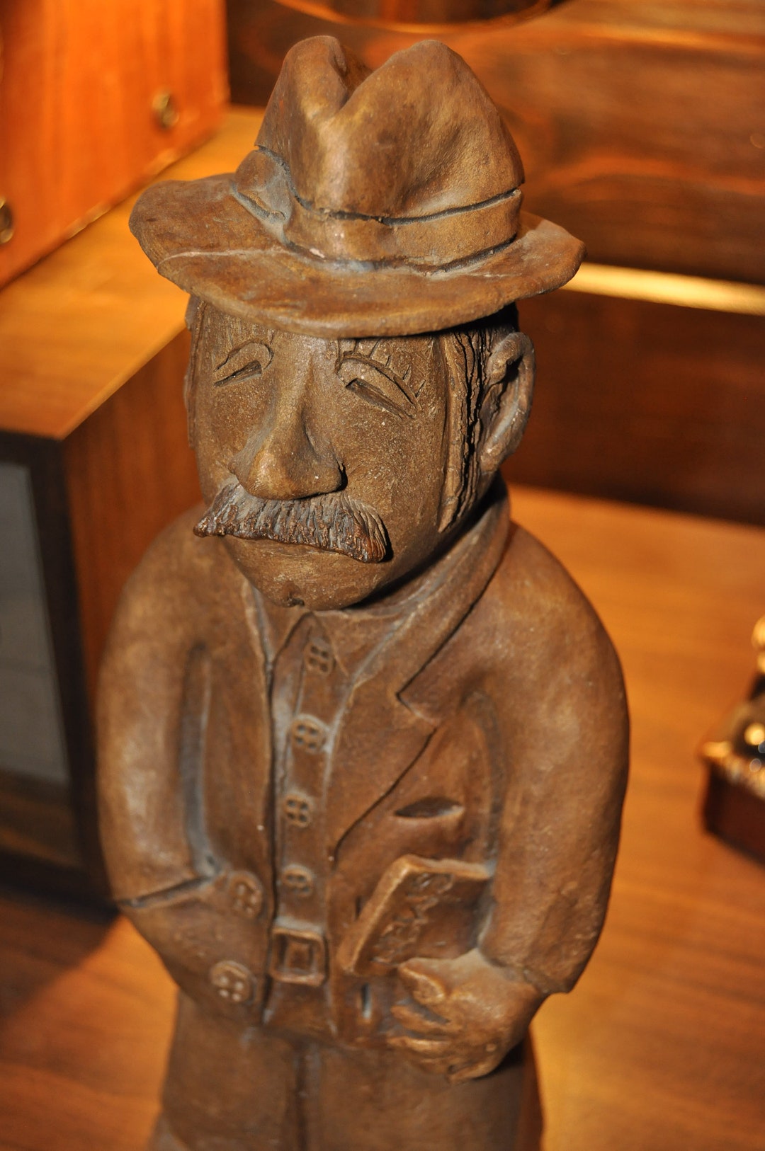 Vintage 1978 Ceramic Newsman - Newspaper Man - Reporter Figurine or ...