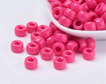 Hot Pink Beads | Etsy