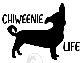 Chiweenie art | Etsy