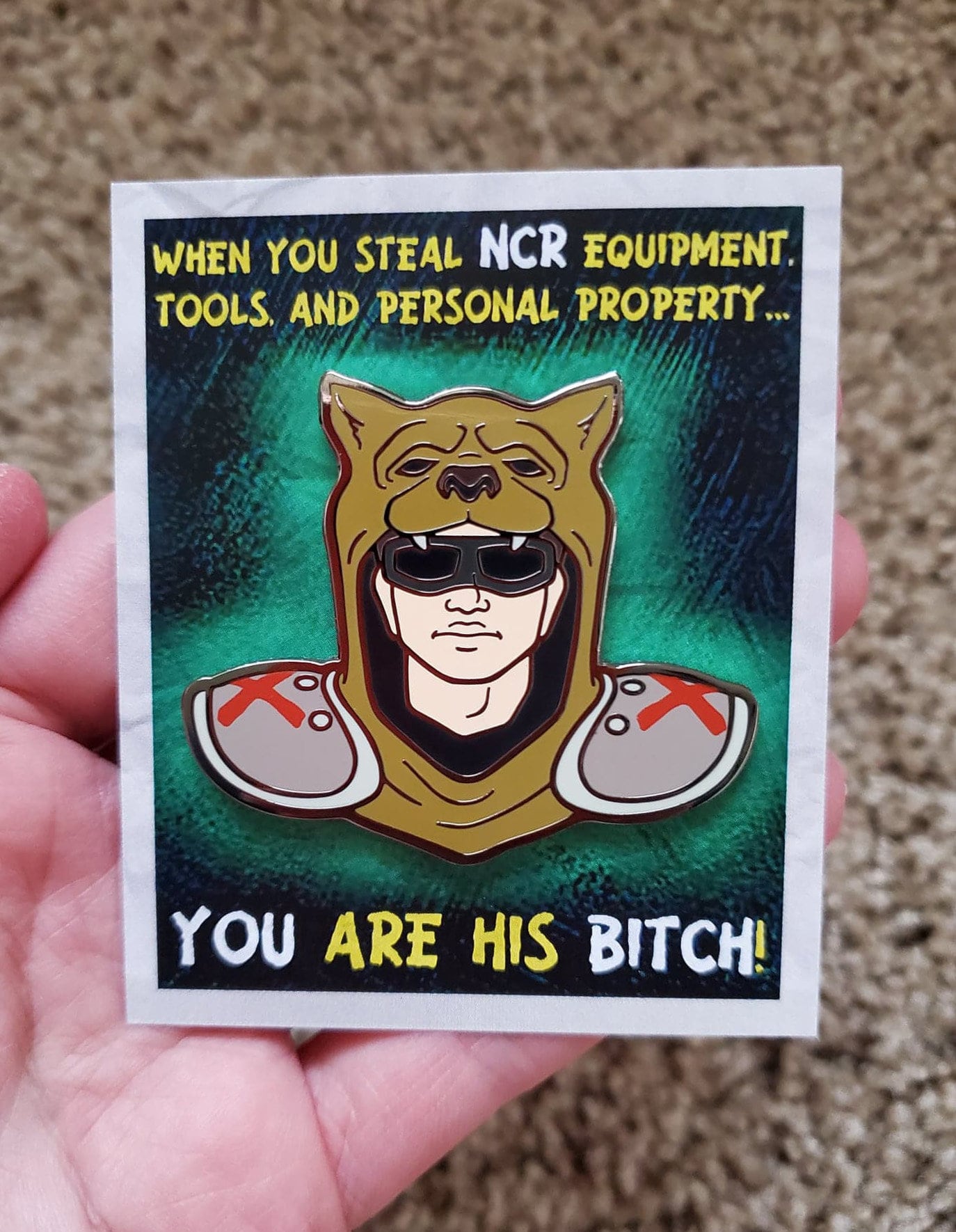 Fallout: New Vegas Vulpes Inculta Inspired Hard Enamel Pin - Etsy