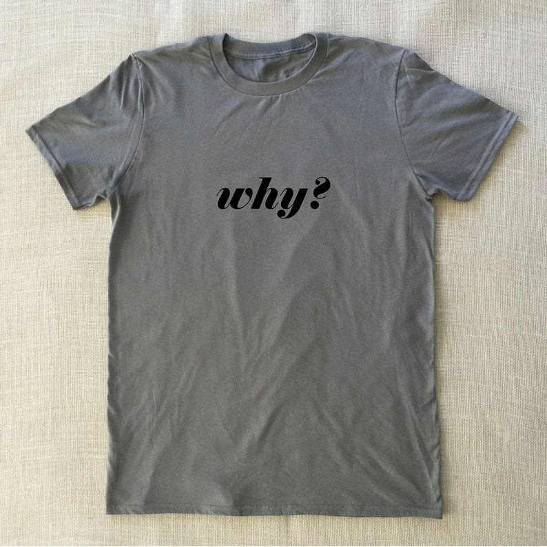 Why T-shirt Fun Funny Tshirts Silly Sarcastic Tshirts Super - Etsy