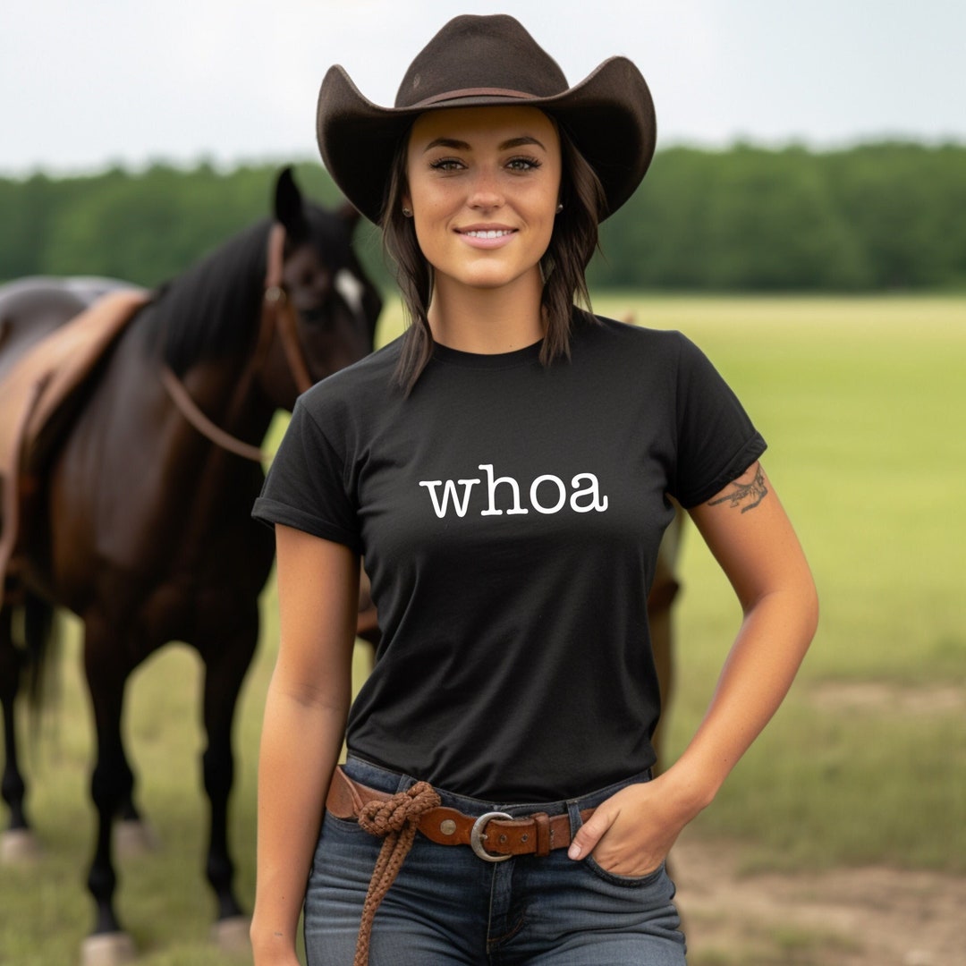 Whoa Tshirt Barn Tshirt Super Soft Tshirt Horse Lover Tee Back up ...
