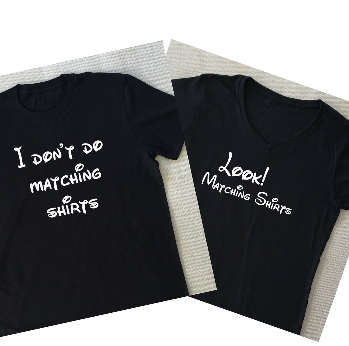 Look Matching Shirts Just Married Honeymoon Mickey and - Etsy