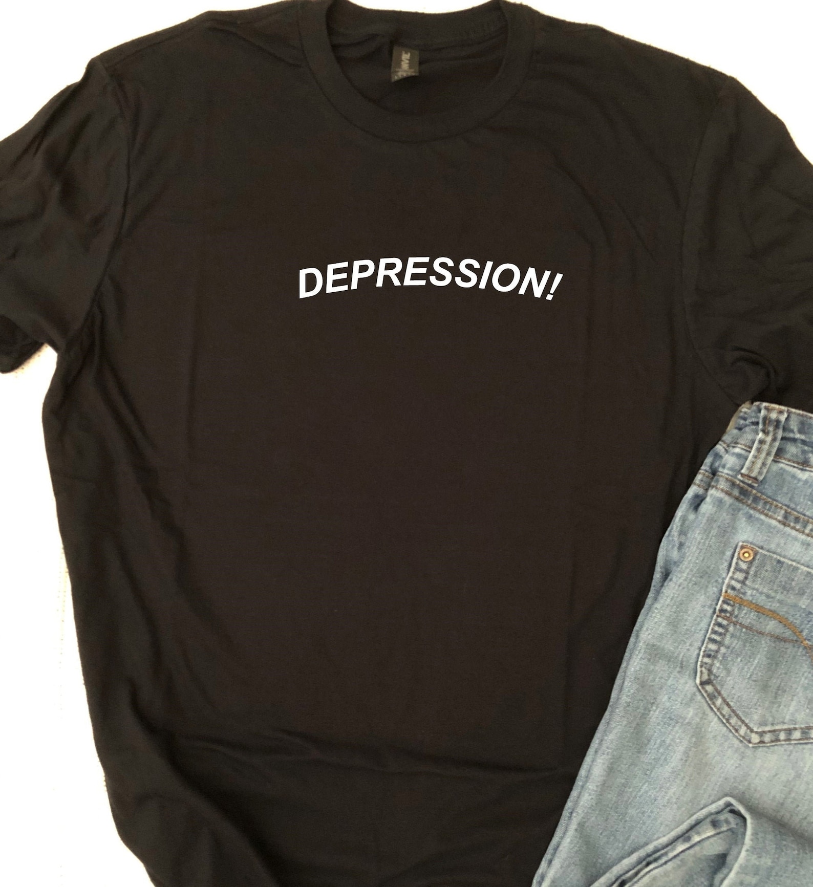 Depression T-shirt Fun Funny Tshirts Political Anti - Etsy