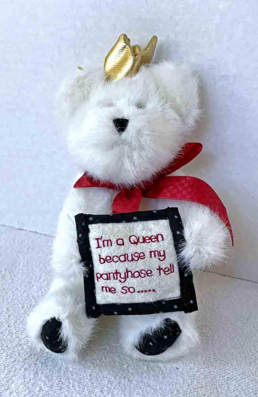 Retired Boyd's Bear: Queenie, Razz-beary With Crown (2004) - Etsy