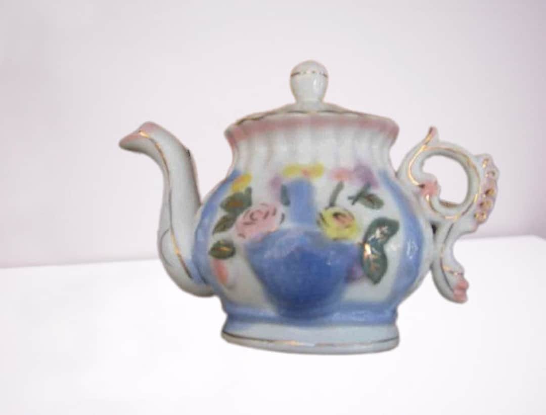 Individual Tea Pots Set of 4, Mini Tea Pots for One, Vintage ...