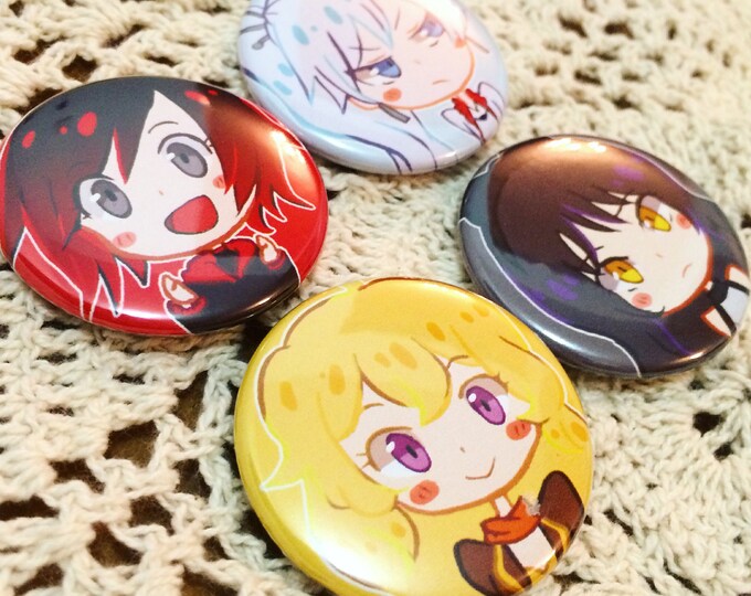 Ruby Rose Silver Brooch Pin or Belt Buckle - RWBY Cosplay Costume - Etsy