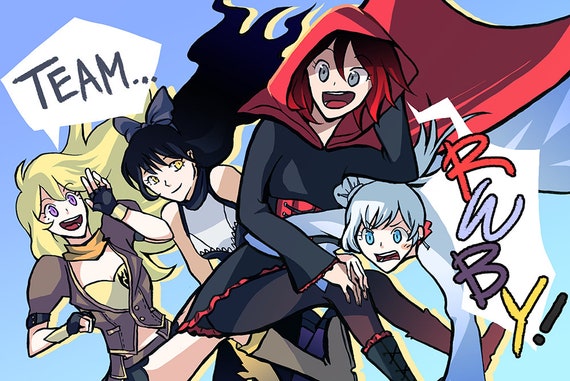 RWBY Team Poster | Etsy