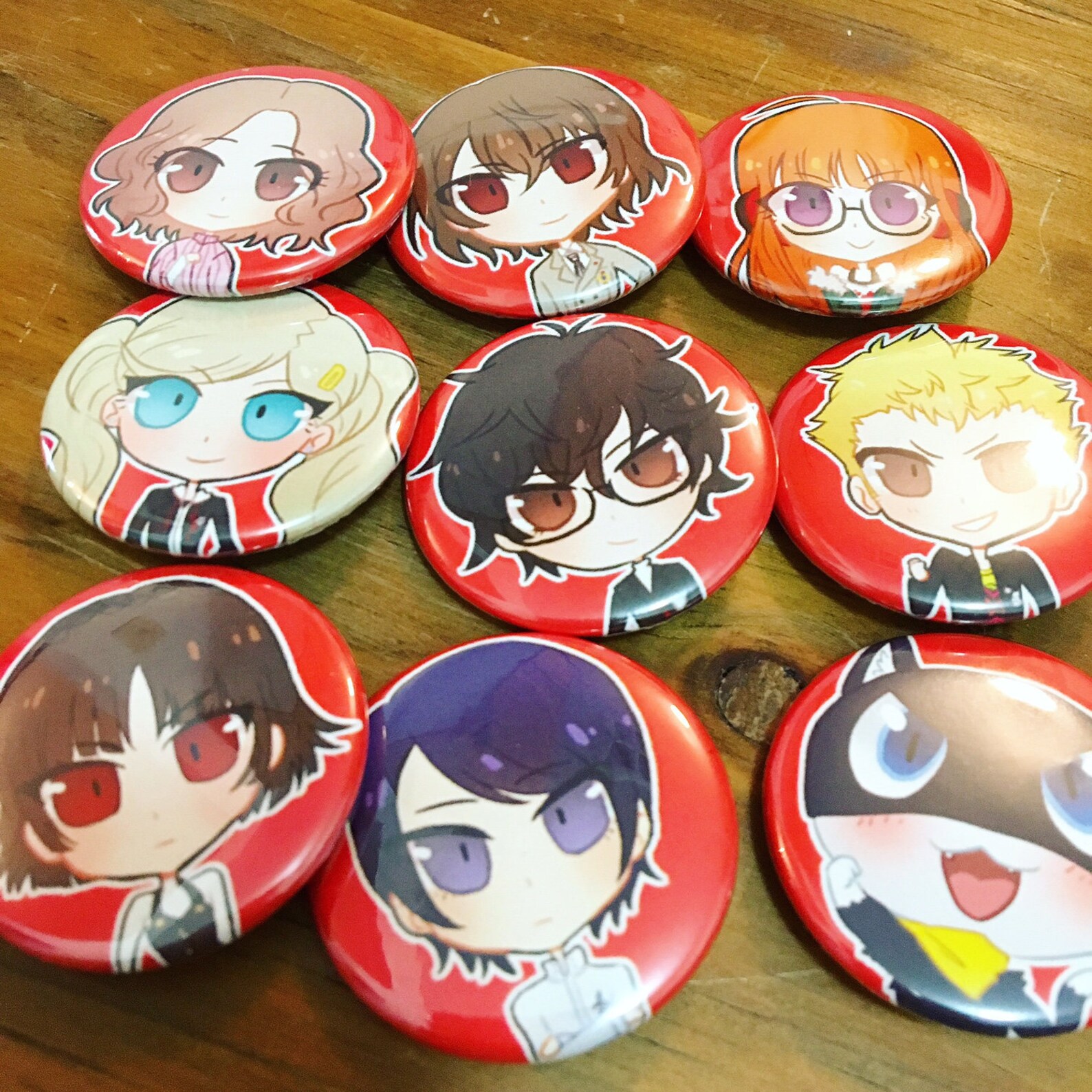 Persona 5 1.5 Inch BUTTONS PINS | Etsy