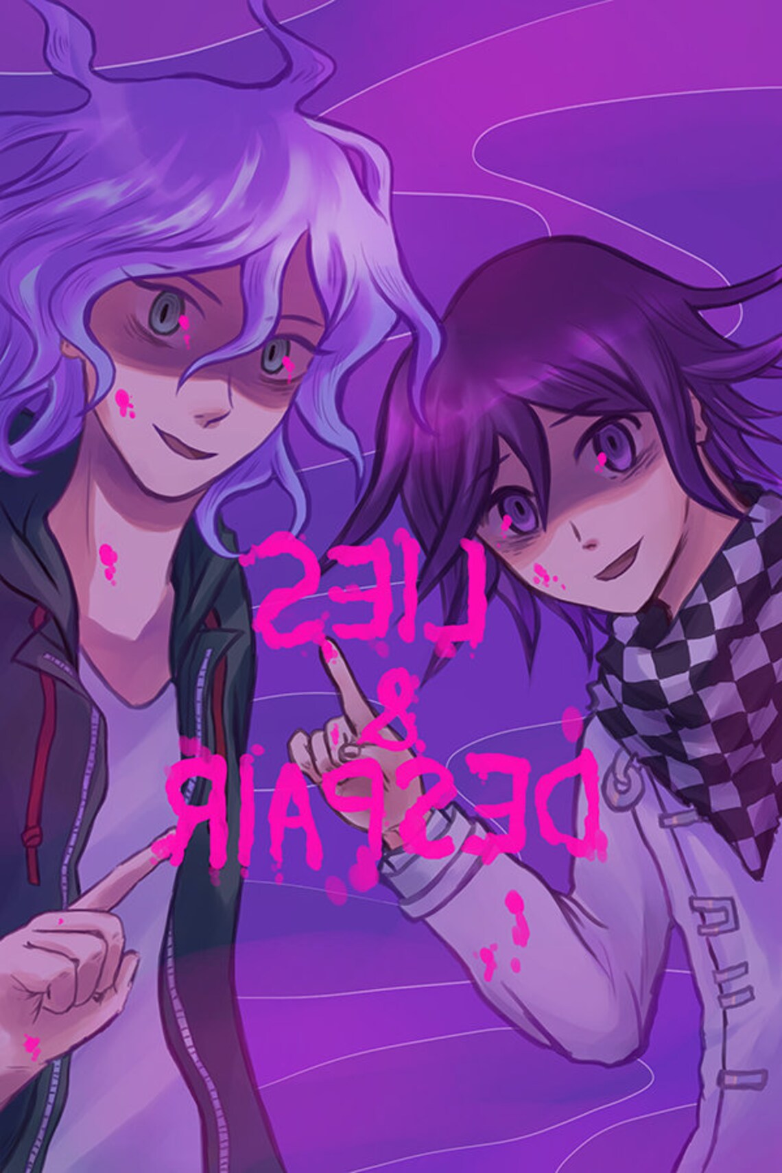 Dangan Ronpa 2 and V3 Posters Nagito Komaeda and Oma Kokichi | Etsy