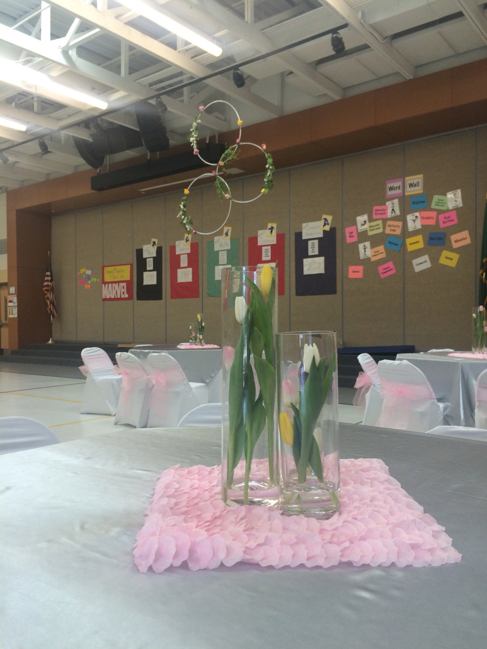 Rose Flower Petal Table Home or Wedding Centerpiece Custom | Etsy