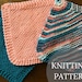 Rug Knitting Pattern PDF, Waves. Beginners Bath Mat Knitting Pattern ...