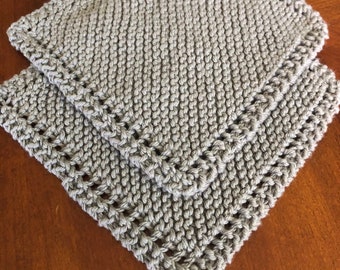 Cotton Dish Cloths, 100% Cotton Hand Knitted Wash Cloths, Home Gifts ...