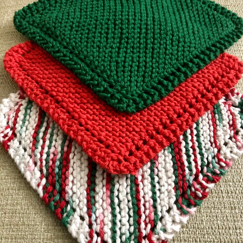 Christmas Dishcloths - Etsy