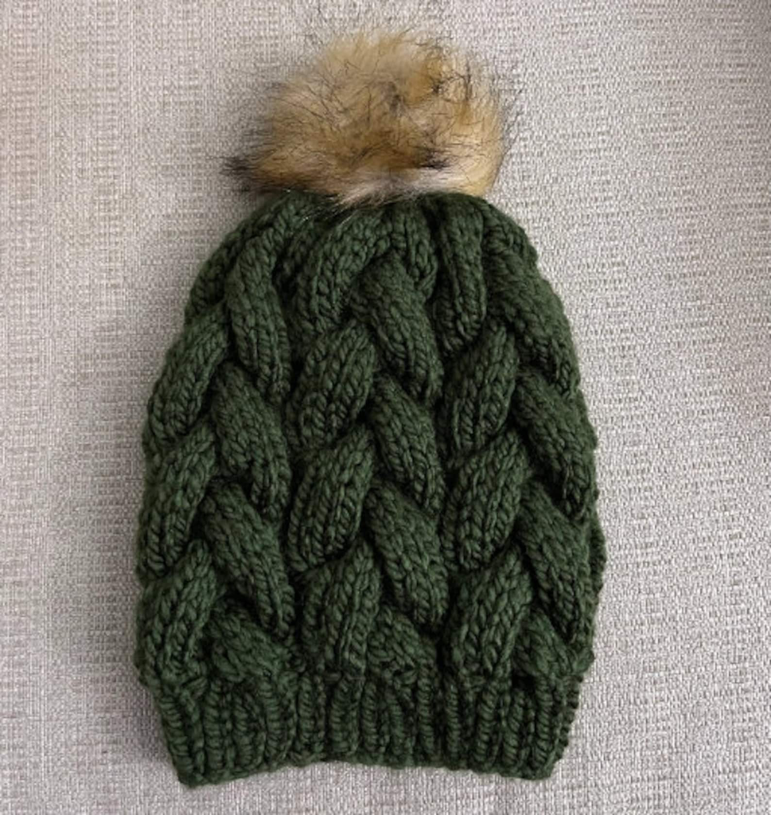 Cable Knit Beanie Knitting Pattern - Etsy