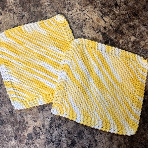 KNITTING PATTERN | Durable Knit Dishcloth Pattern, Beginner Knitting ...