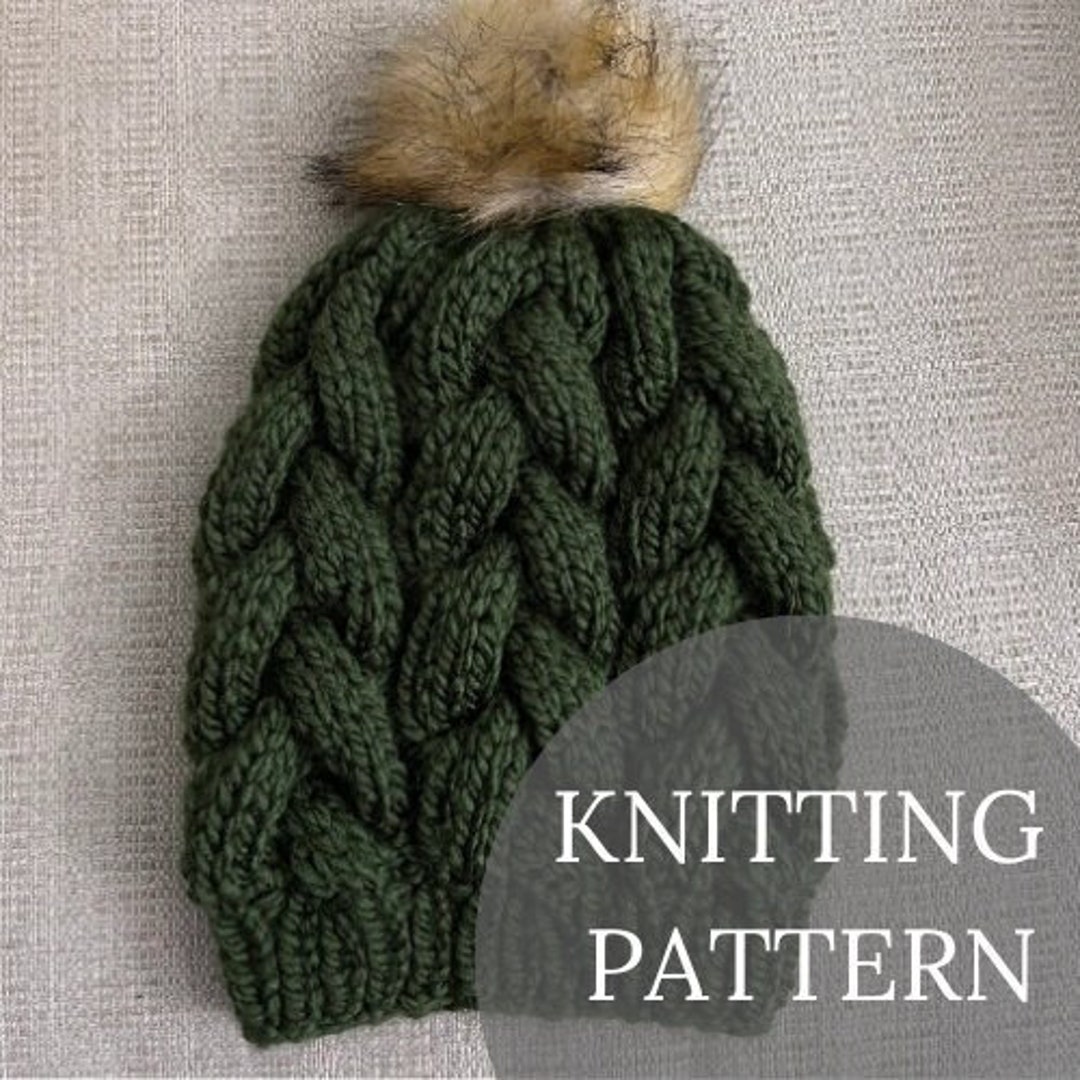 KNITTING PATTERN Hat Knitting Pattern, Cable Knit Beanie, Cable Beanie ...