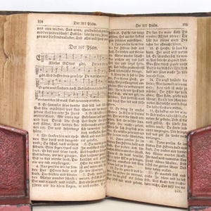 1814 - Early Pennsylvania Hymnal With Catechism, Psalms of David, Etc ...