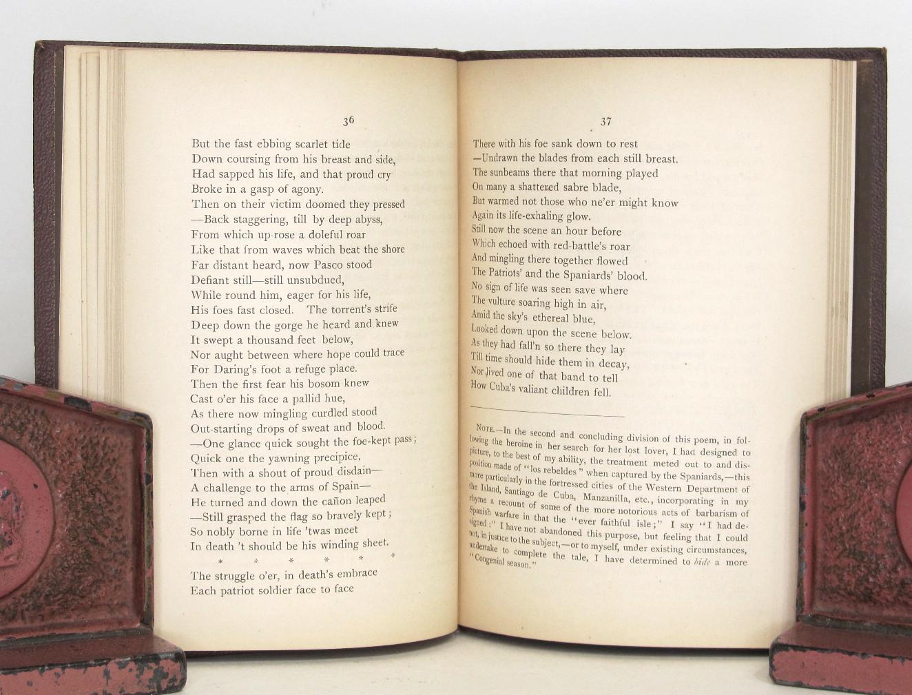 1875 - RARE POETRY Book - Pasco, (A Cuban Tale) and Other Poems - by R ...