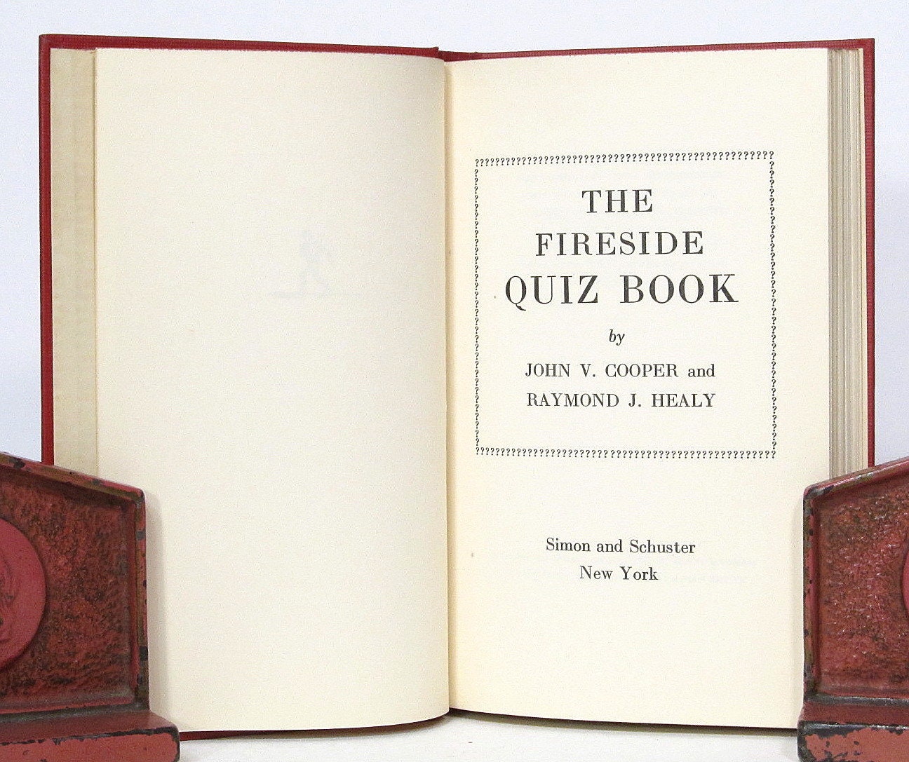 1948 Fireside Quiz Book by John V Cooper and Raymond J | Etsy