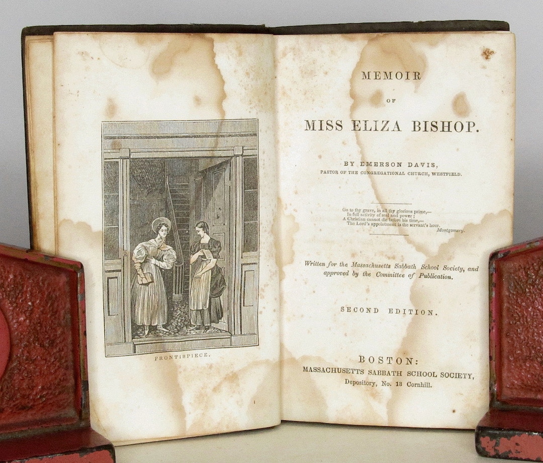 1841 - Memoir of Miss Eliza Bishop - by Emerson Davis - Published by ...