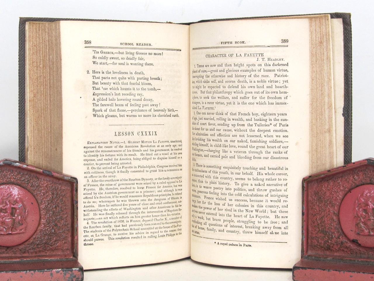 1855 - the School Reader - Fifth Book - Sanders Series - by Charles W ...