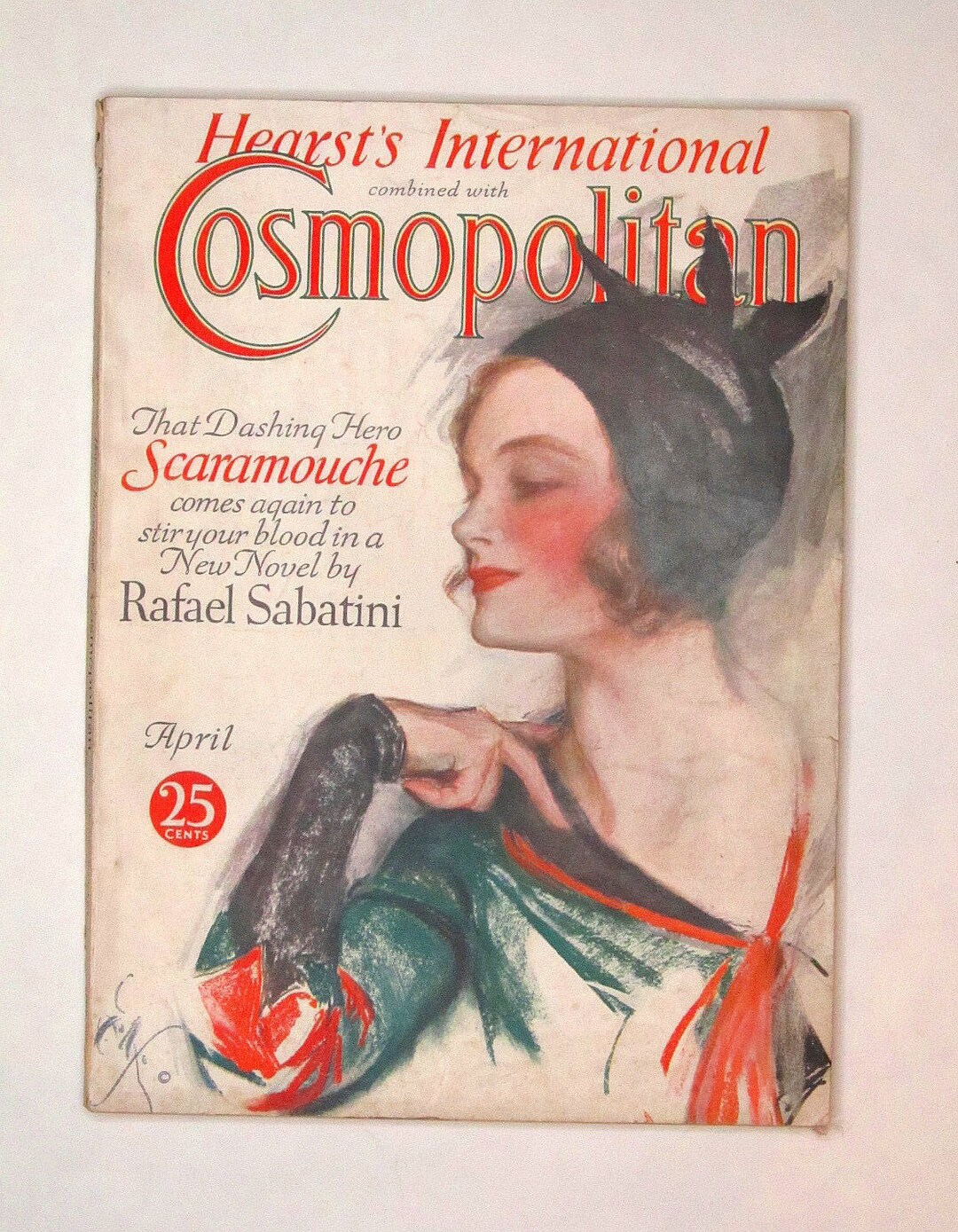 Cosmopolitan Magazine April 1931 Cover by Harrison Fisher 218 Pages - Etsy