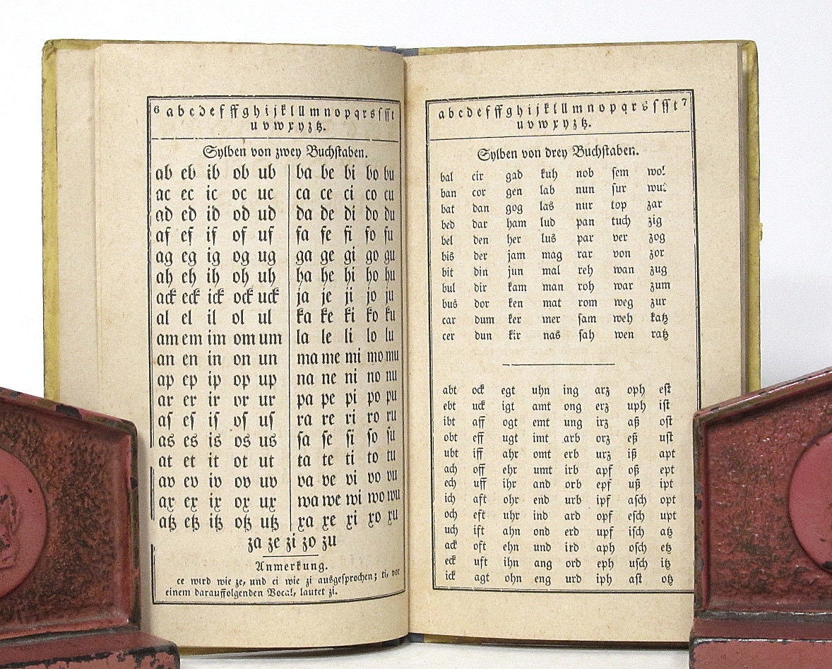 1800s PA GERMAN Child's ABC Book 'hoch-deutsches | Etsy