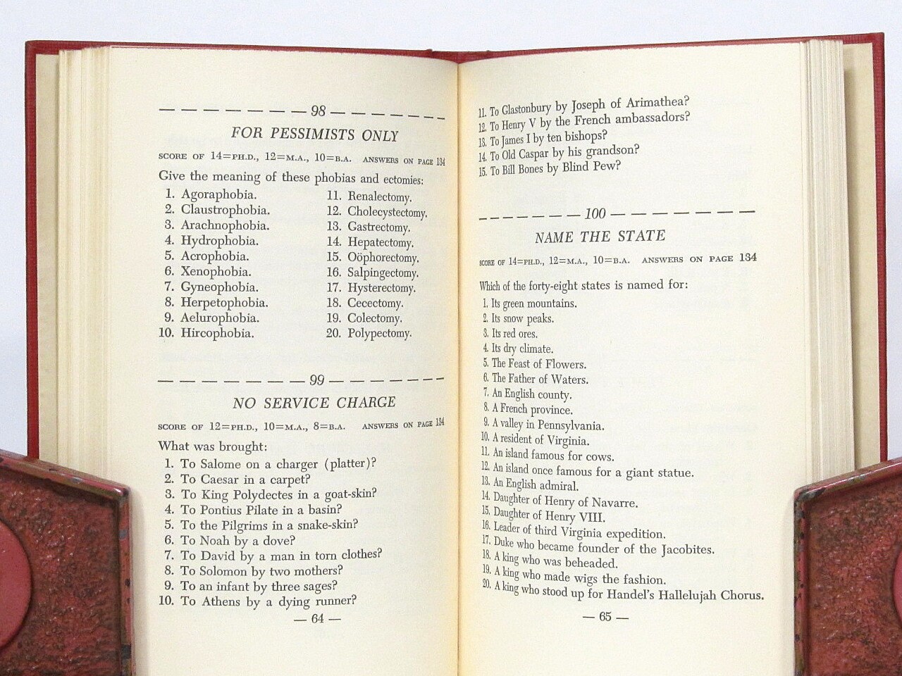 1948 Fireside Quiz Book by John V Cooper and Raymond J | Etsy