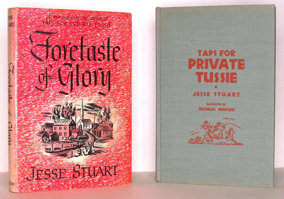 2 Books by JESSE STUART - Foretaste of Glory - 1946 + Tapes for Private ...