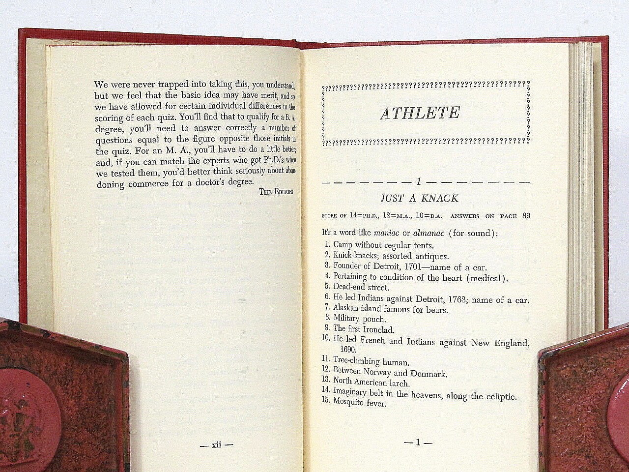 1948 Fireside Quiz Book by John V Cooper and Raymond J | Etsy