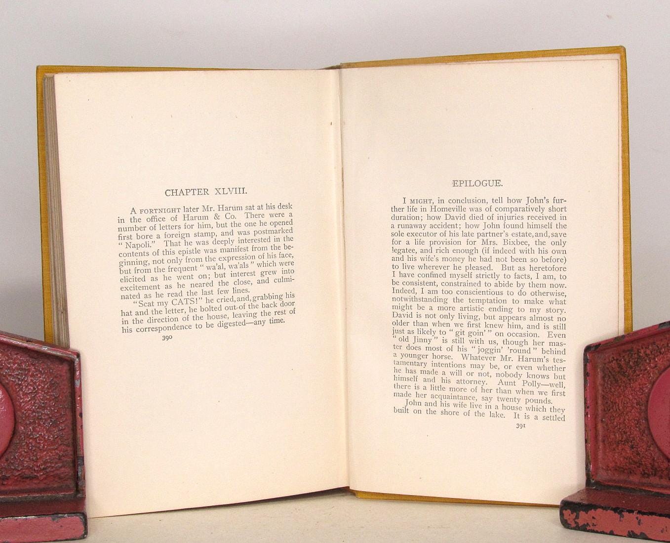 1904 - David Harum, A Story of American Life - by Edward Noyes Westcott ...
