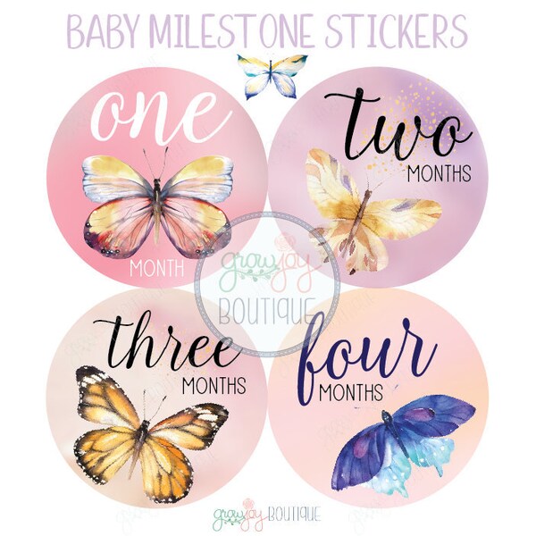 Baby Age Stickers - Etsy