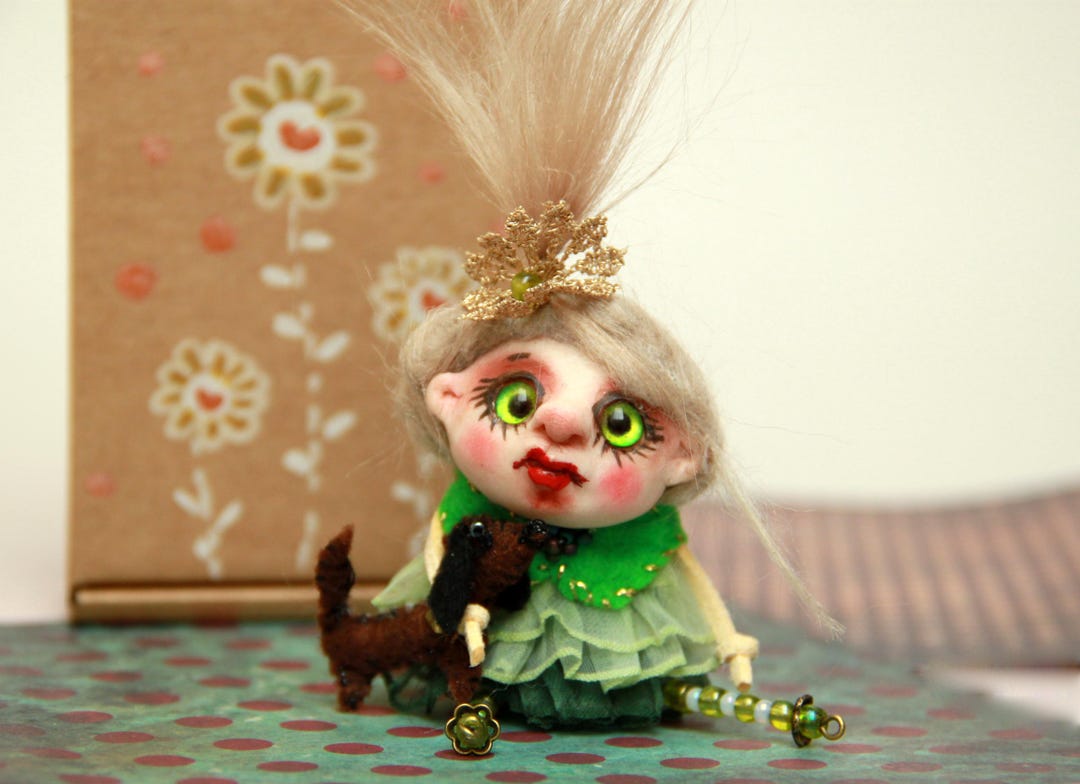 Funny Gift, Pippi Longstocking Doll Brooch Pin, Tiny Oaak Doll - Etsy