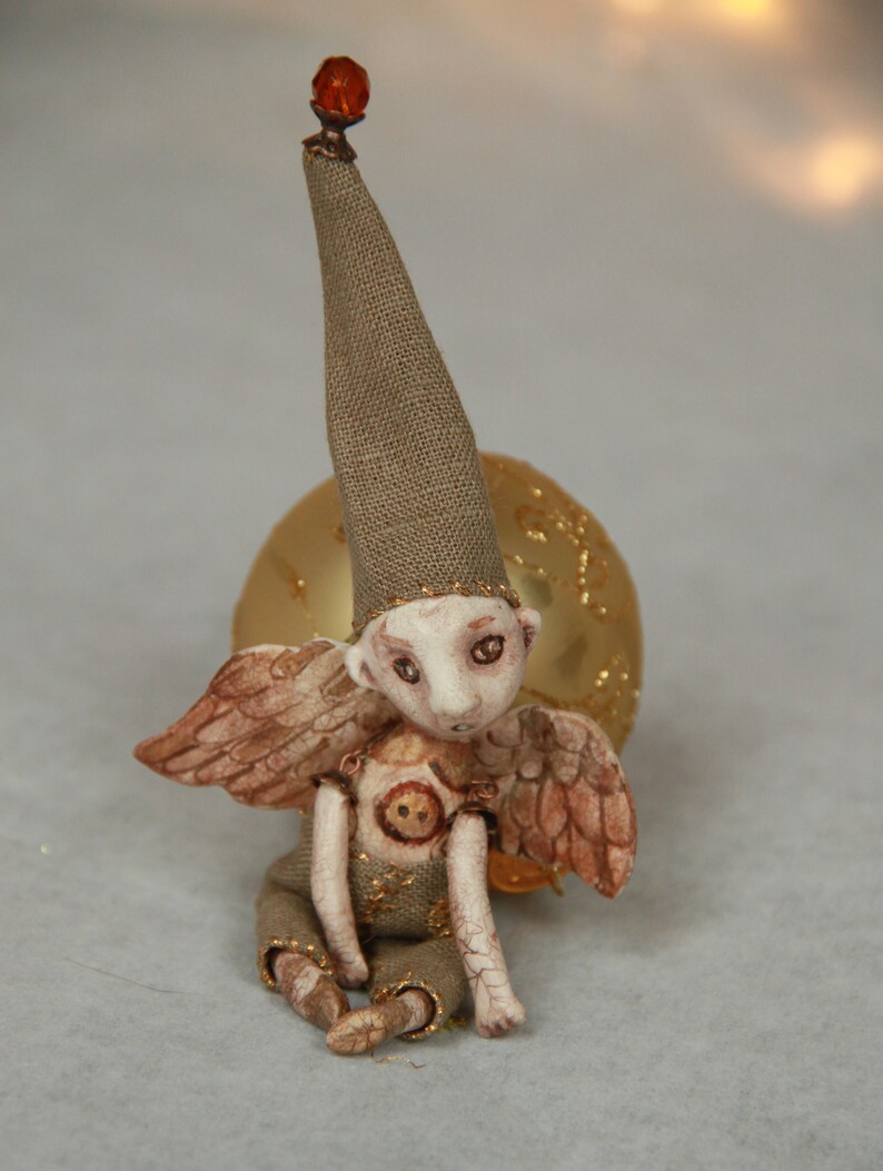Christmas Tree Guardian Angels Decorations. OOAK Art Doll Angels Set 3 ...