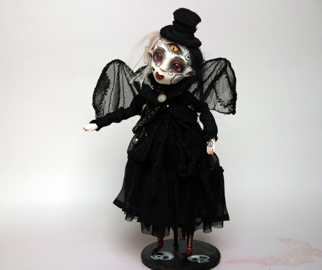Spooky Gothic Horror Doll: OOAK Halloween Figurine - Etsy
