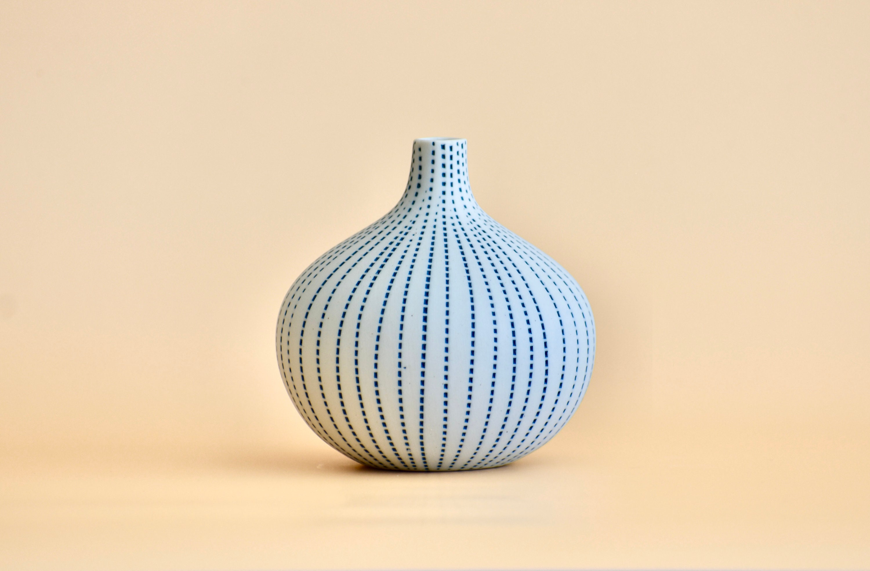 Dash Modern Bud Vase White Indigo - Etsy