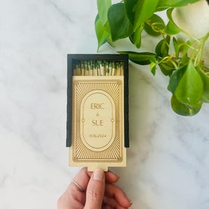 Wood Match Box, Large Match Box, Couple Match Box, Personalized Gift ...