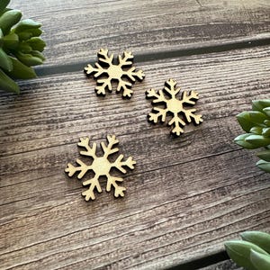 Miniature Snowflake Wood Cutouts - Etsy