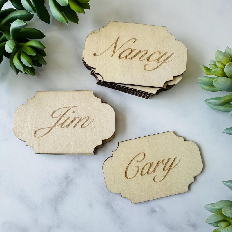 Wood Place Cards - Etsy