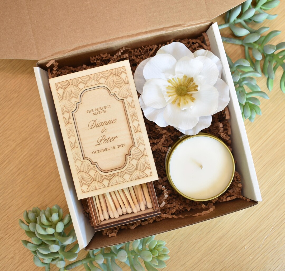 Personalized Wooden Matchbox | Custom Large Match Box for Couples ...