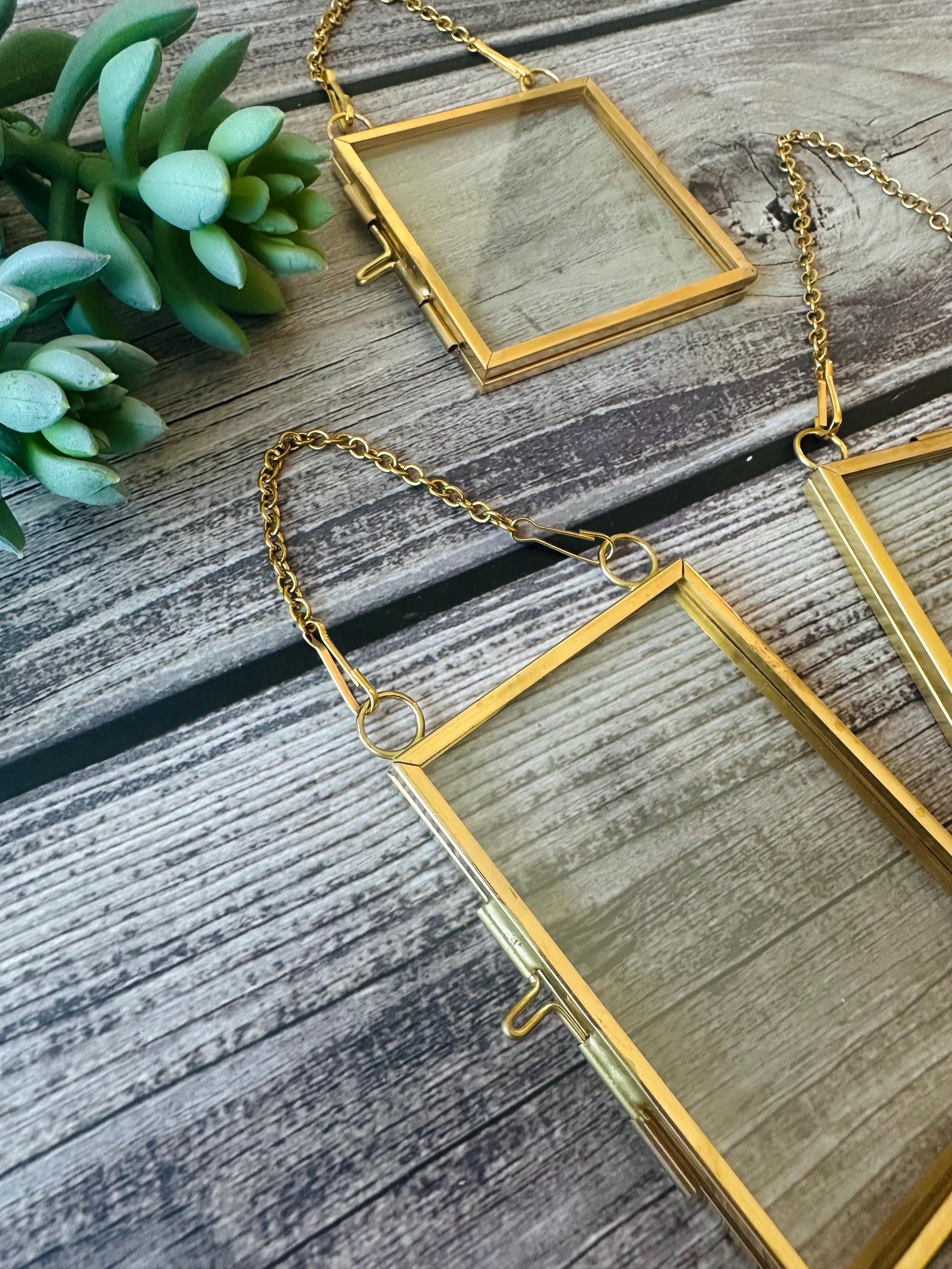 Miniature Frame Ornament, Christmas Picture Frame Ornament, Brass ...